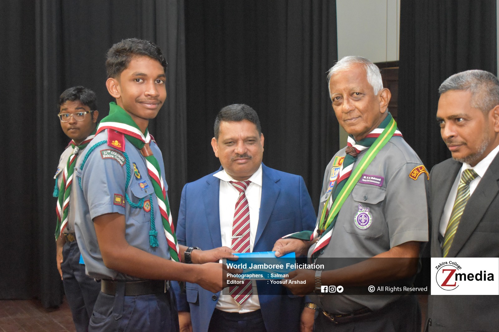 Zahira College Felicitates Scouts Headed to World Scout Jamboree 2023 ...